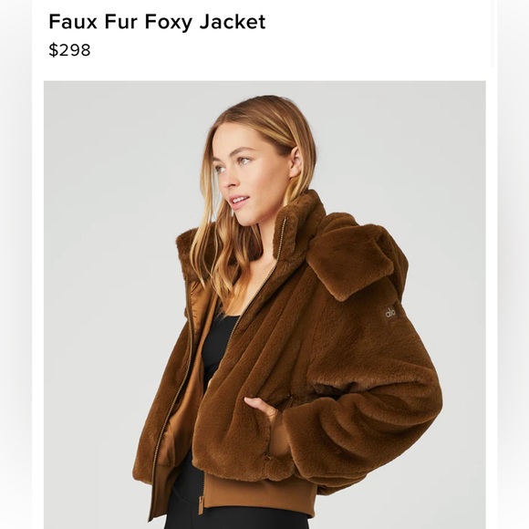 ALO Yoga | Jackets & Coats | Green Fluffy Alo Bomber Jacket | Poshmark